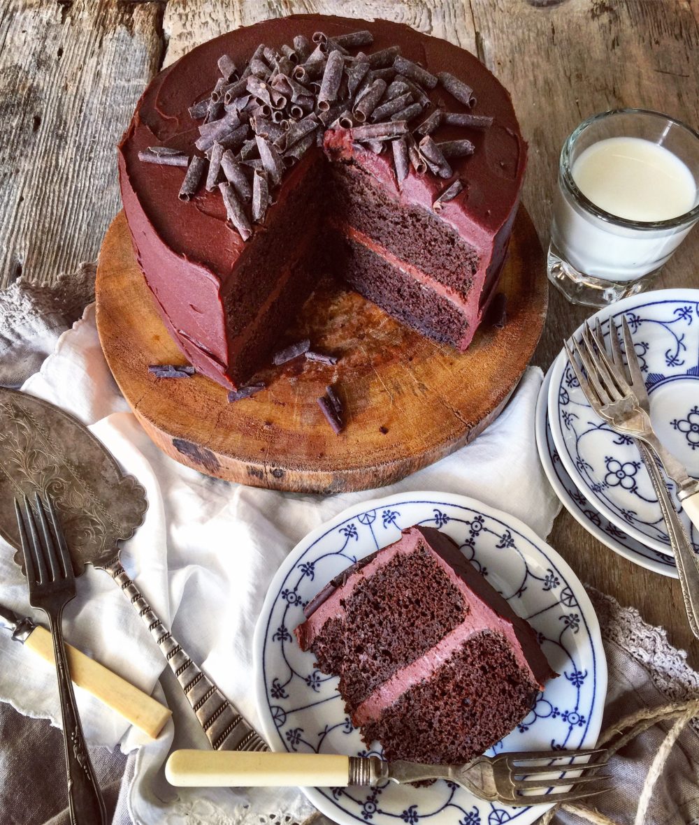 Classic Chocolate Cake with Chilli Chocolate Frosting | The Lemon Apron